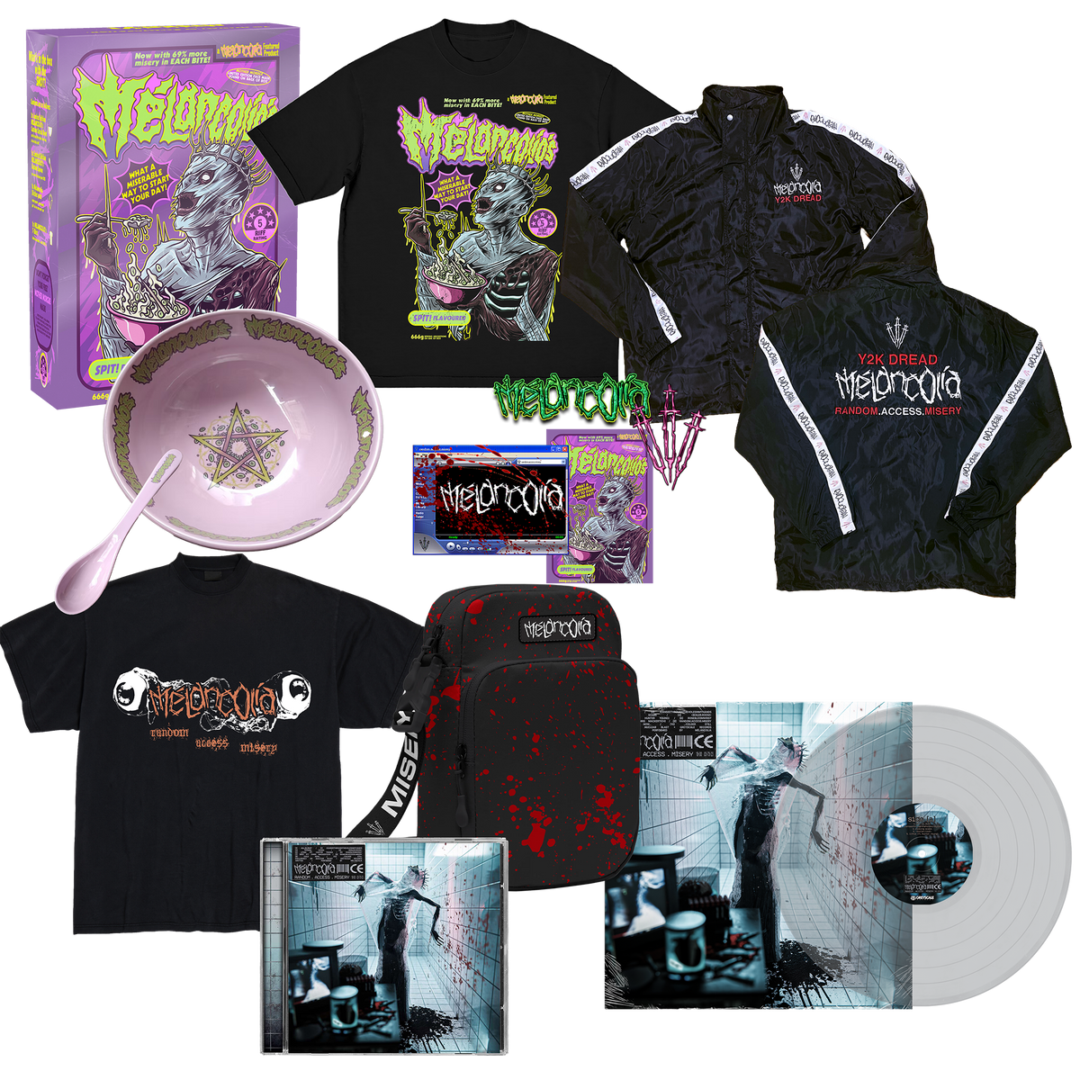 Mèlancolia - 'random.access.misery' Mega Merch Bundle – Greyscale Records