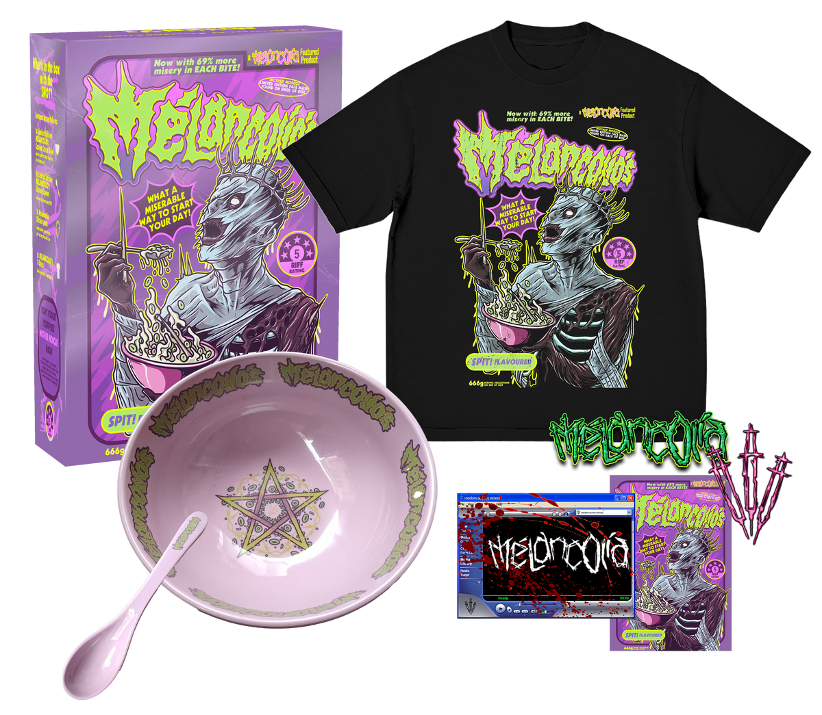 Mèlancolia - 'random.access.misery' Mega Merch Bundle – Greyscale Records