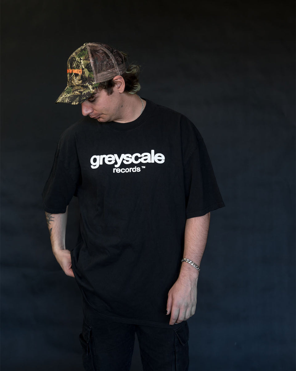 Greyscale Records - 'Grunge' Black Tee